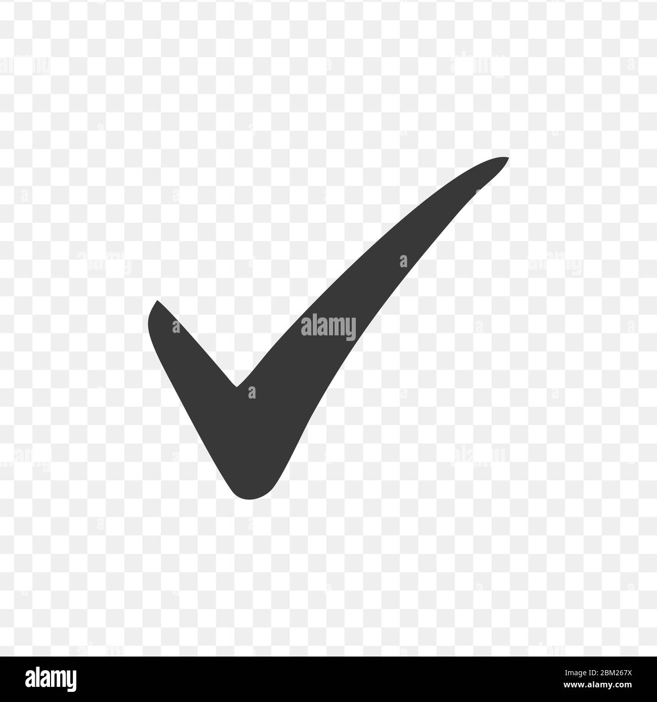 Check mark icon. Flat design style. Stock vector illustration isolated ...