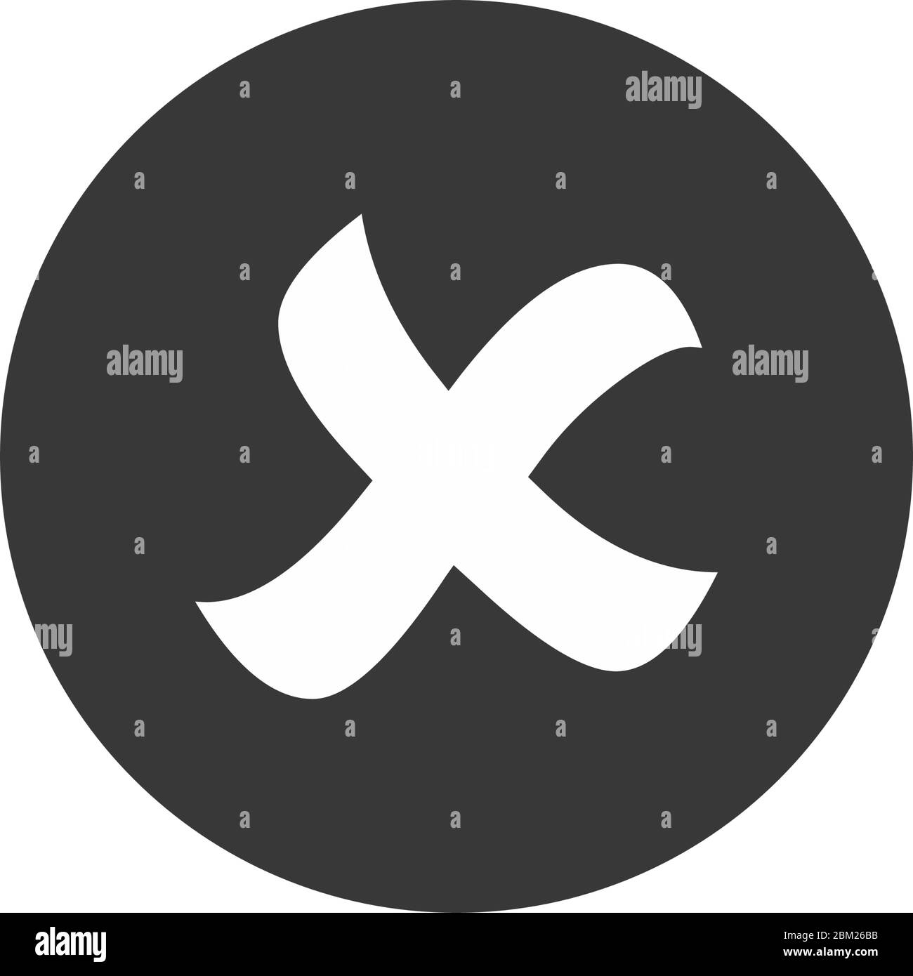 cancel icon logo. Cross button. Stock vector illustration isolated on ...