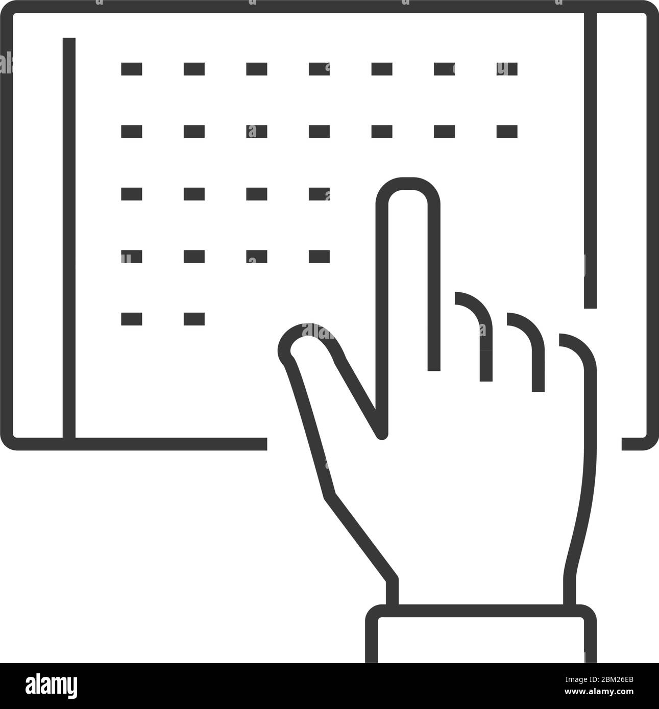 Mobile device icon. Tought id. Stock vector illustration isolated on ...