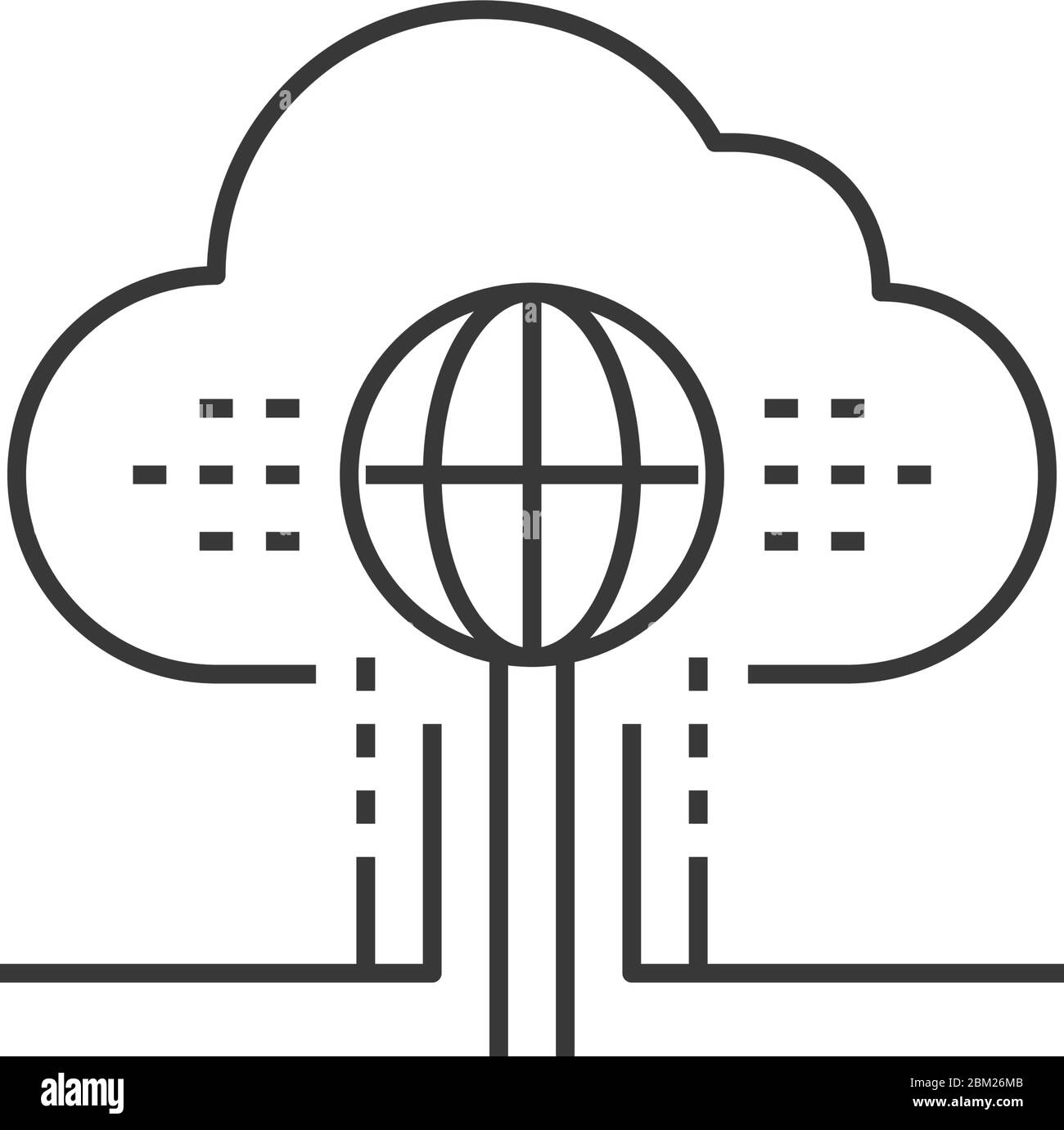Cloud computing icon. IT platforms icon. Stock vector illustration ...