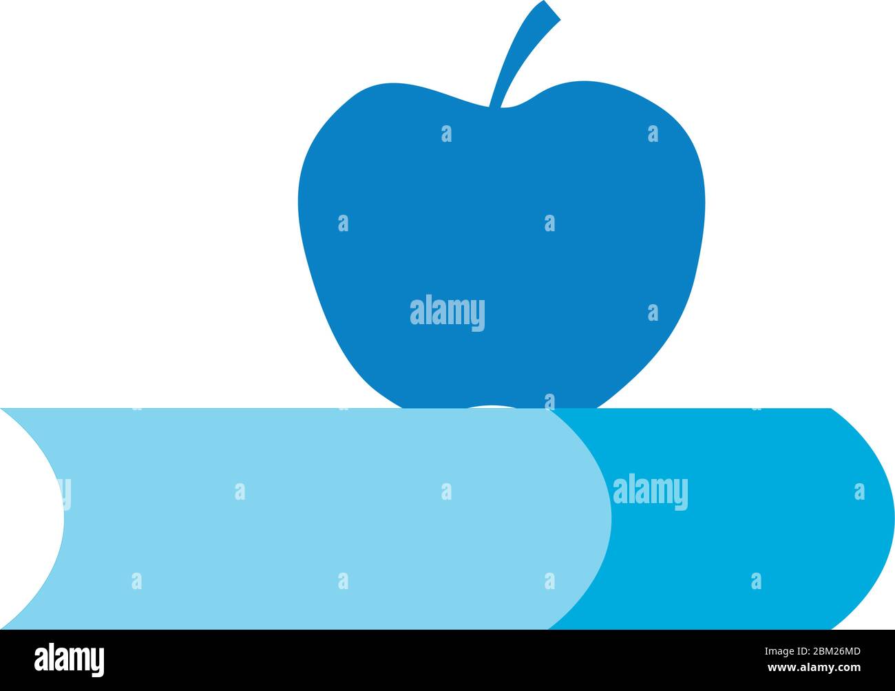 Apple and book - education symbol. Stock Vector illustration isolated ...