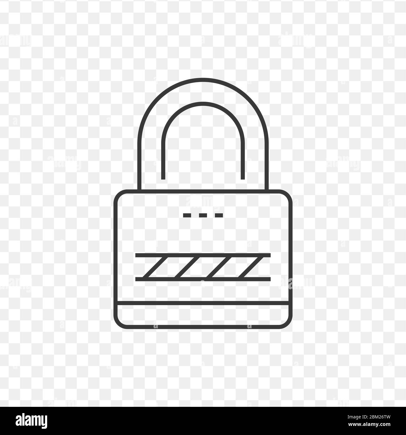Padlock Vector Icon. Stock vector illustration isolated on white ...
