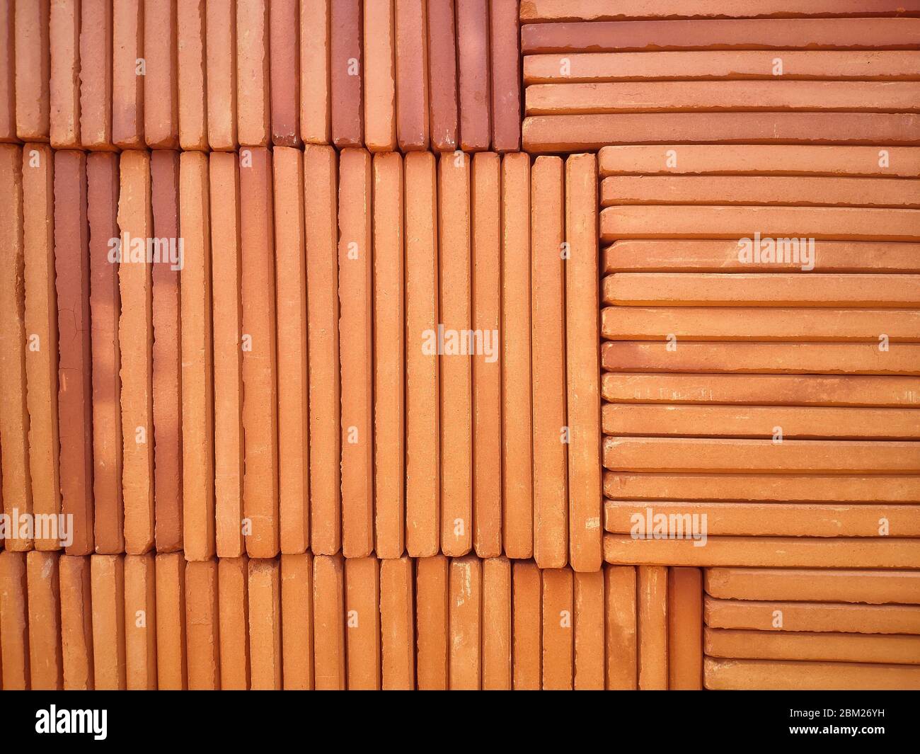 Line Brick background abstract. Clay Split Brick Tile wall Stock Photo ...