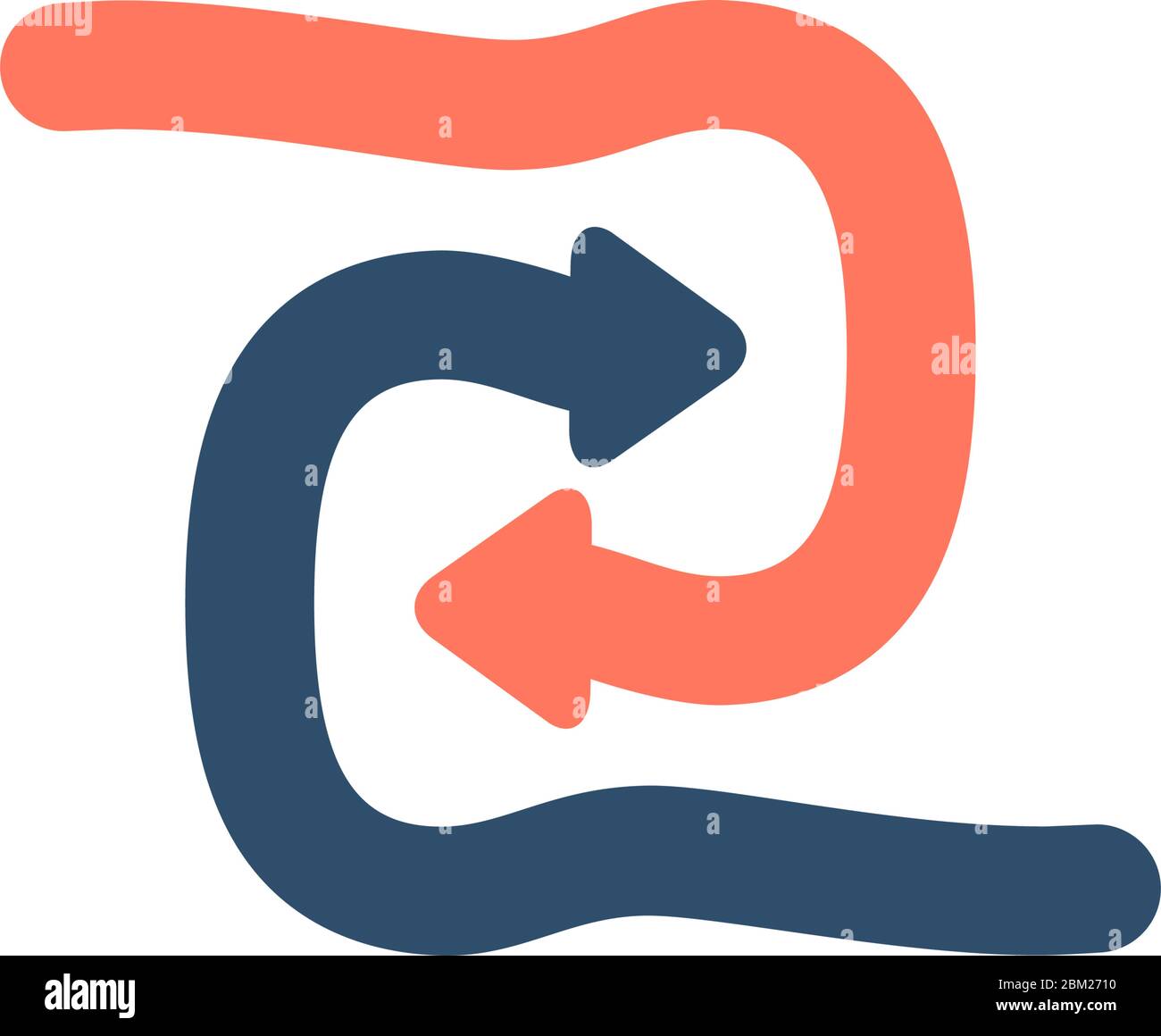 Vector refresh icon. Red and blue arrows. Stock vector illustration ...