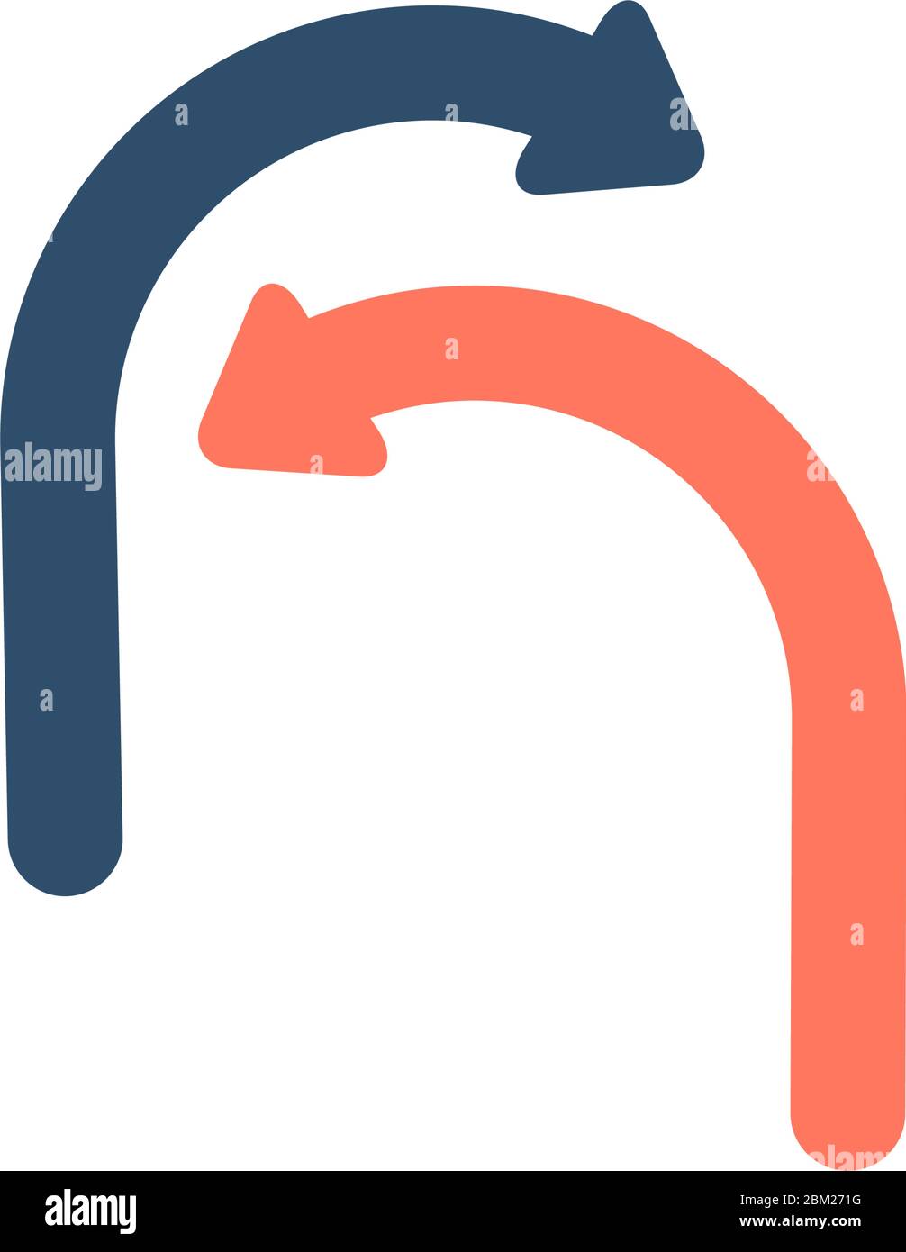 Vector refresh icon. Red and blue arrows. Stock vector illustration ...