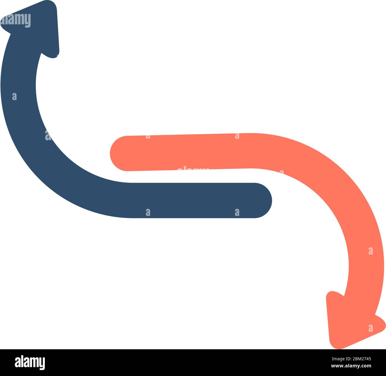 Vector refresh icon. Red and blue arrows. Stock vector illustration ...