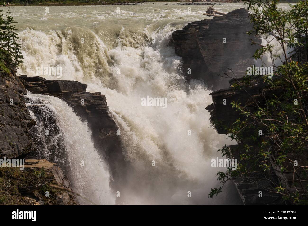 athabaska fall views, Japer National Pak, Alberta, Canada Stock Photo ...