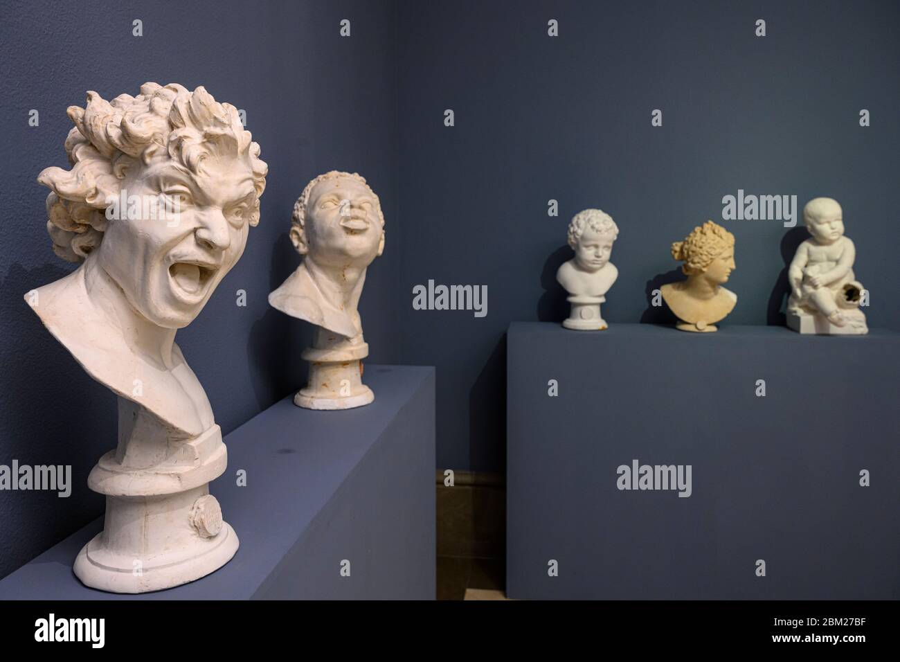 Plaster casts of ancient Greek and Roman sculpture, used for drawing ...