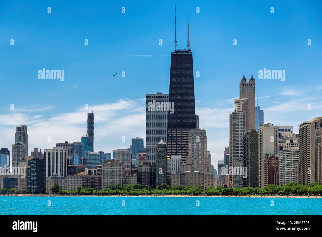 Chicago skyline at sunrise hi-res stock photography and images - Alamy