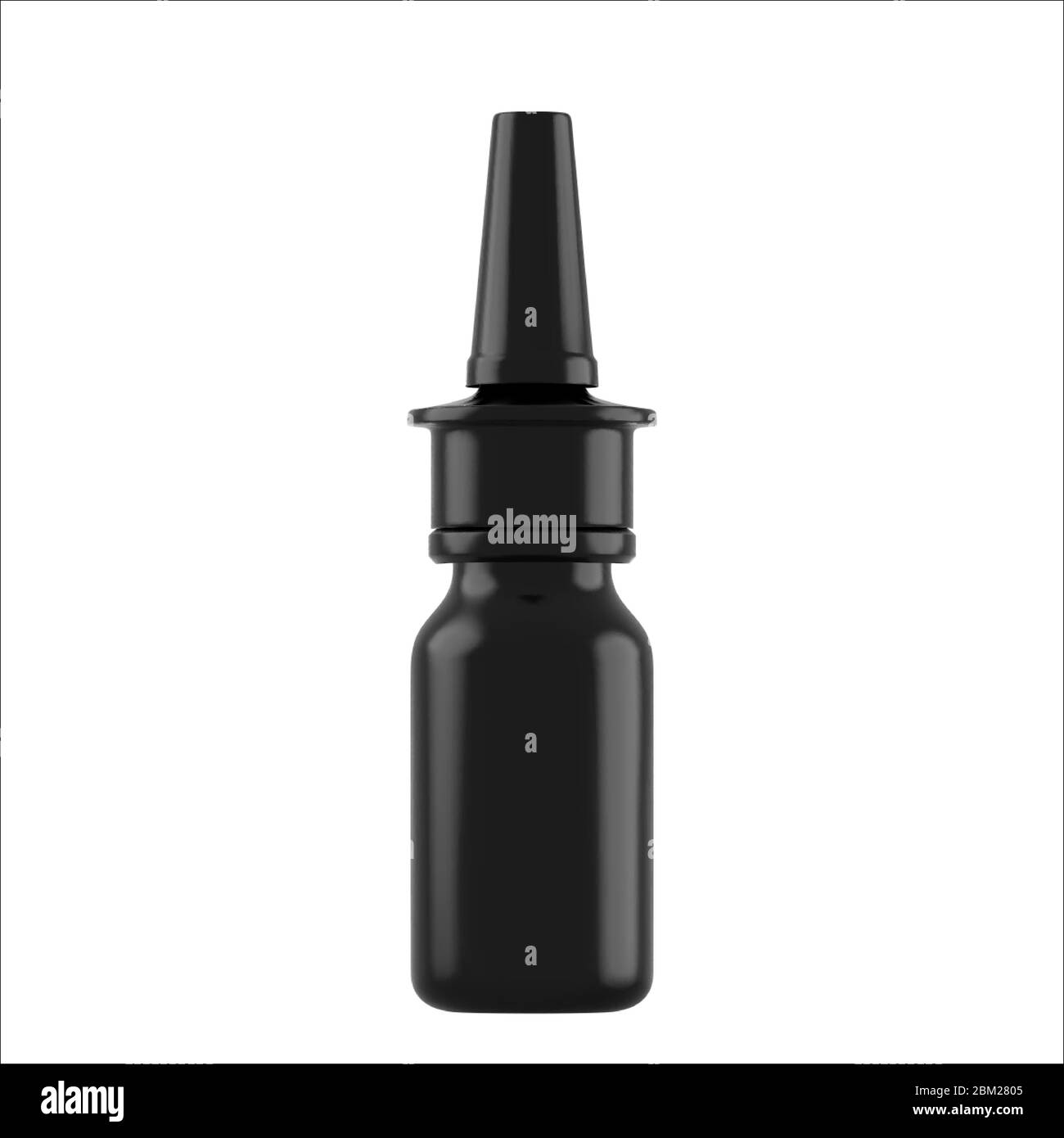 Realistic mock up black bottles for drops and spray etc. 3d Plastic ...