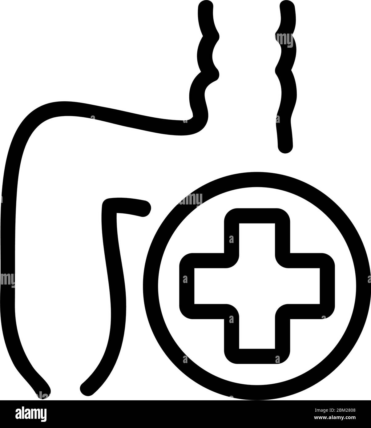 medical need for rectal treatment icon vector outline illustration ...