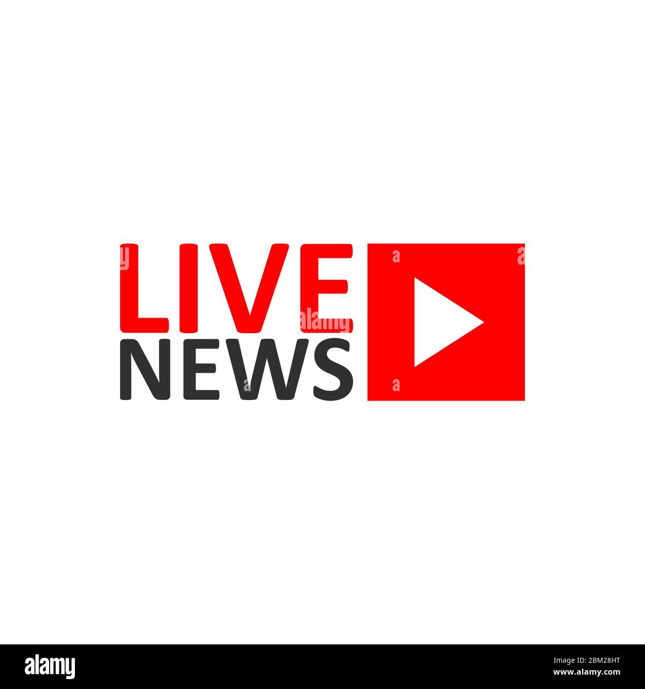 Live Stream sign. Red symbol, button of live streaming, broadcasting ...