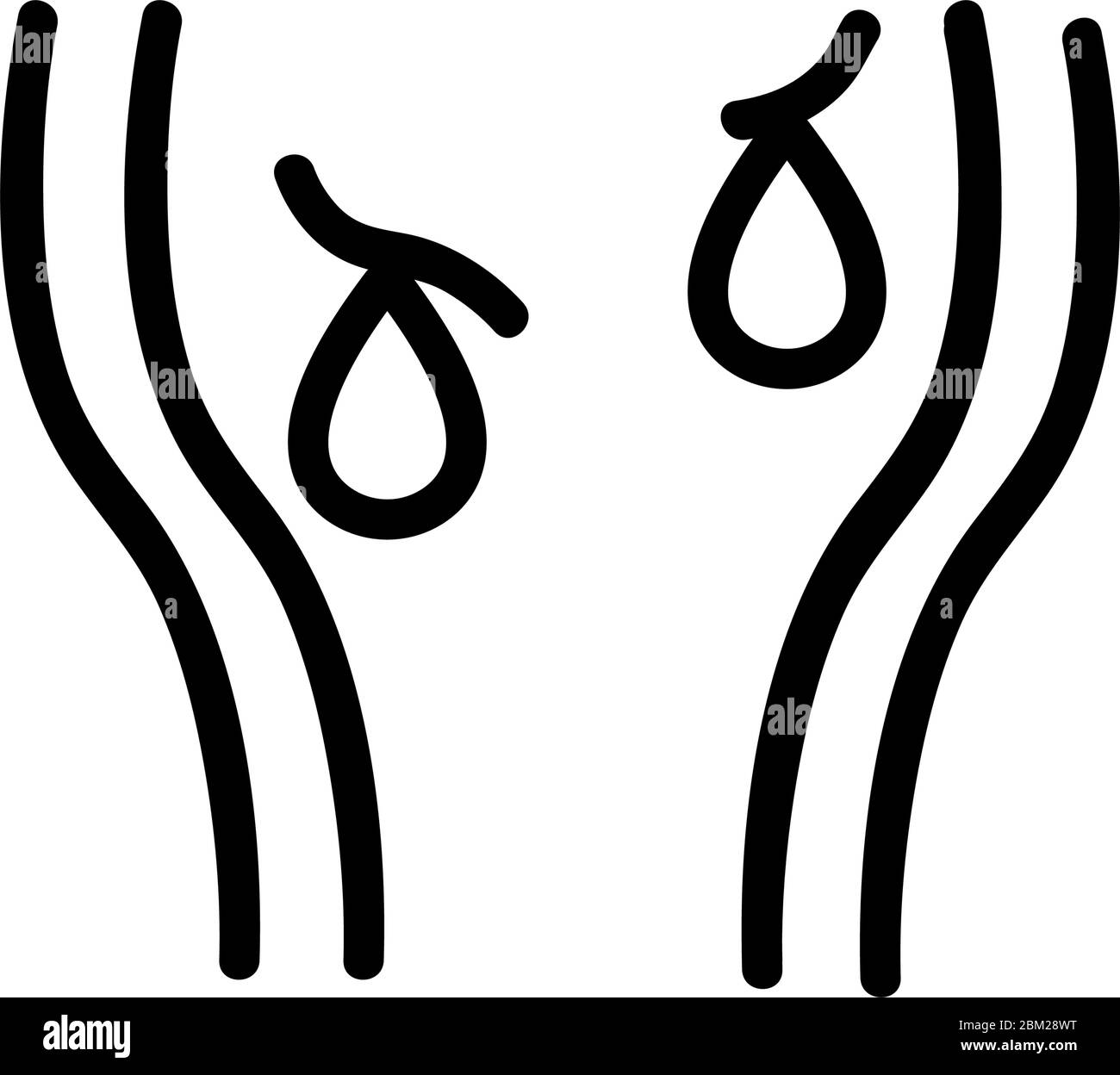 Hemorrhoids Icon Vector Outline Illustration Stock Vector Image And Art