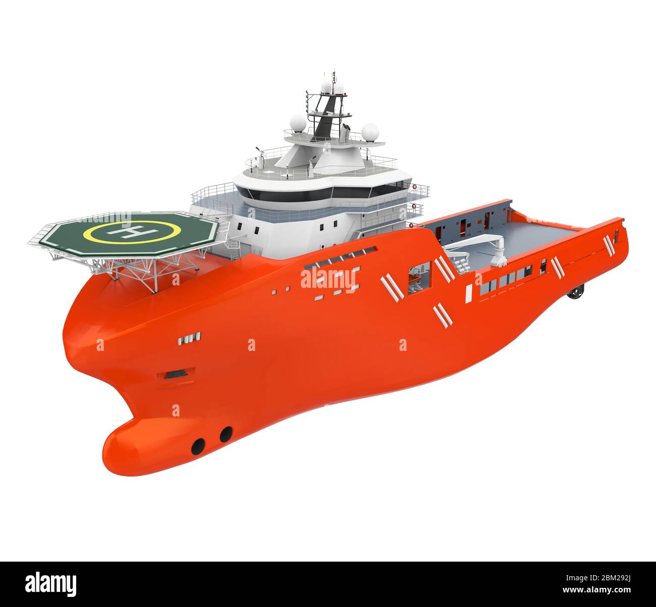 Anchor Handling Tug Supply Vessel Isolated Stock Photo - Alamy