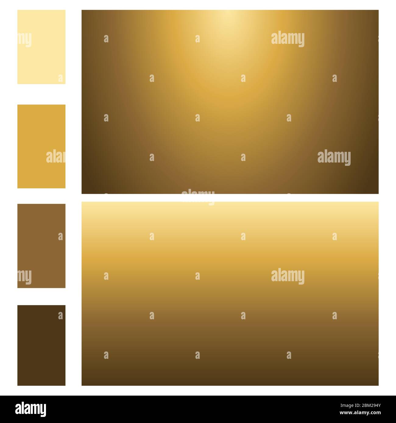 Golden color set with gradients Stock Vector Image & Art - Alamy