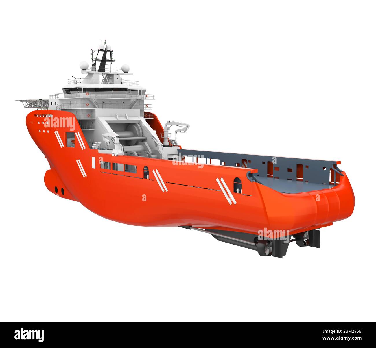 Anchor Handling Tug Supply Vessel Isolated Stock Photo - Alamy