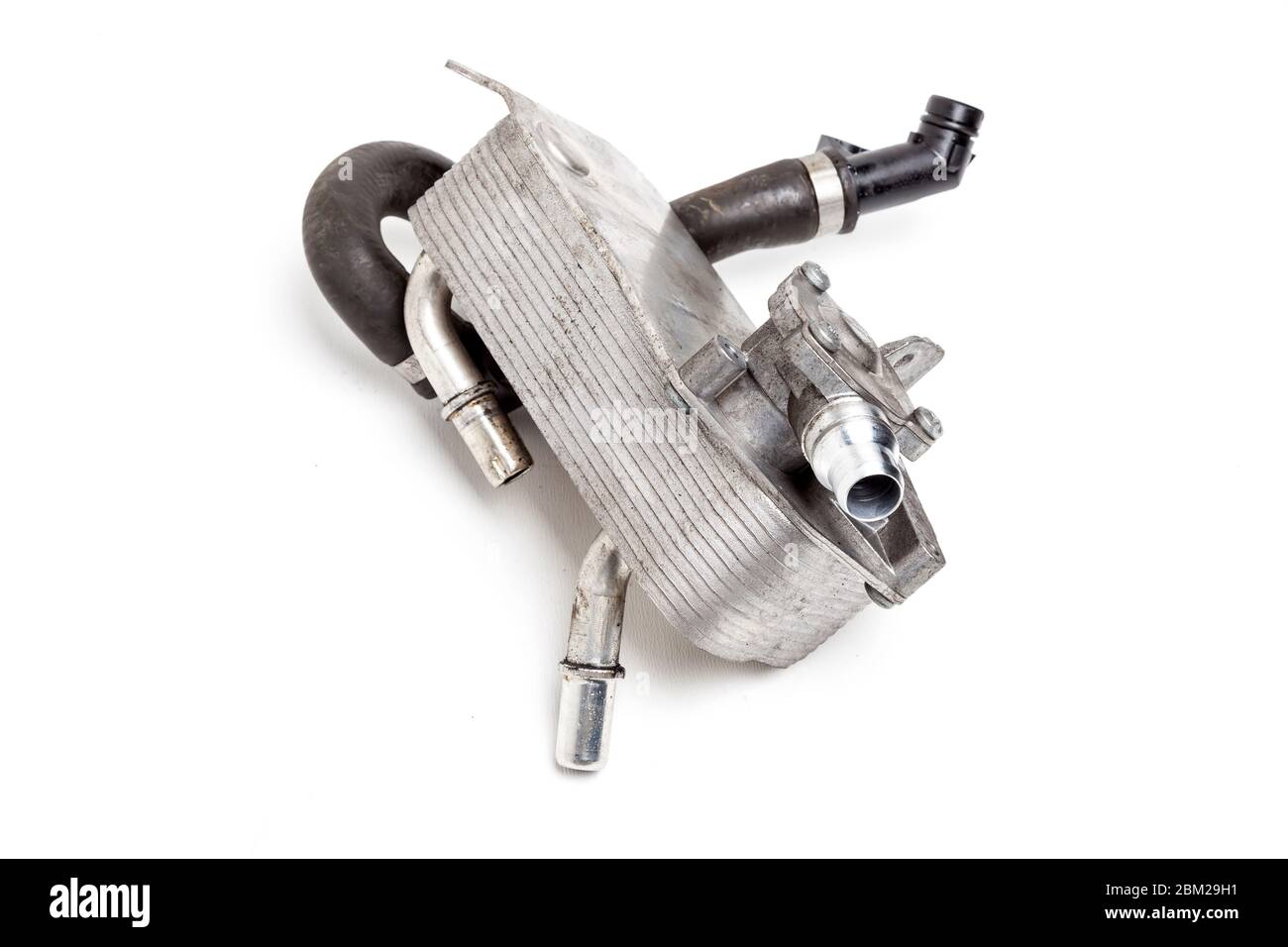 Gearbox heat exchanger - radiator, with metal chrome elements and black ...