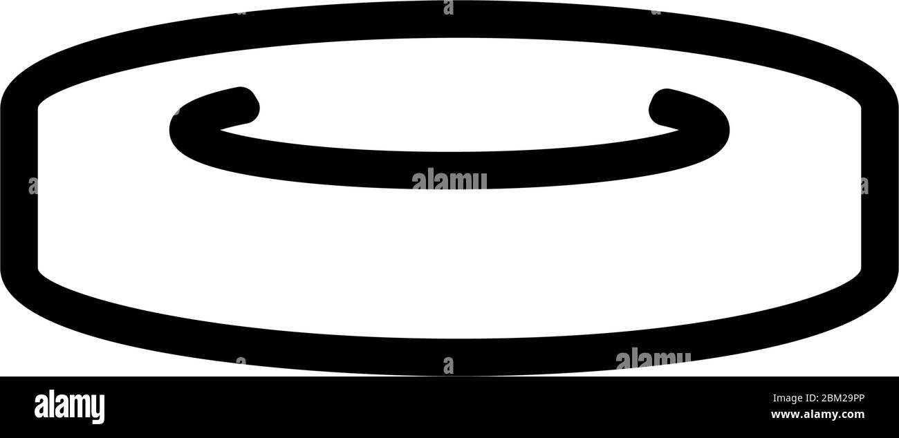 scrunchies side view icon vector outline illustration Stock Vector ...