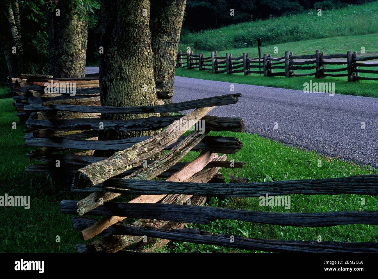 Fence at Mabry Mill, Blue Ridge Parkway, Virginia Stock Photo - Alamy