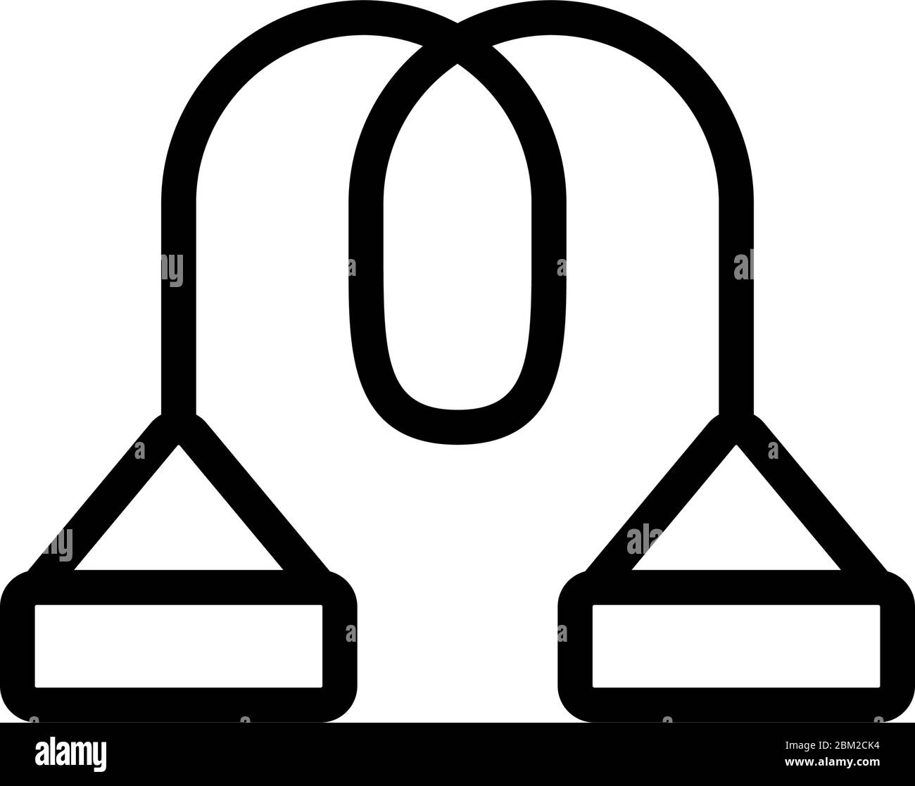 push up racks icon vector outline illustration Stock Vector Image & Art ...