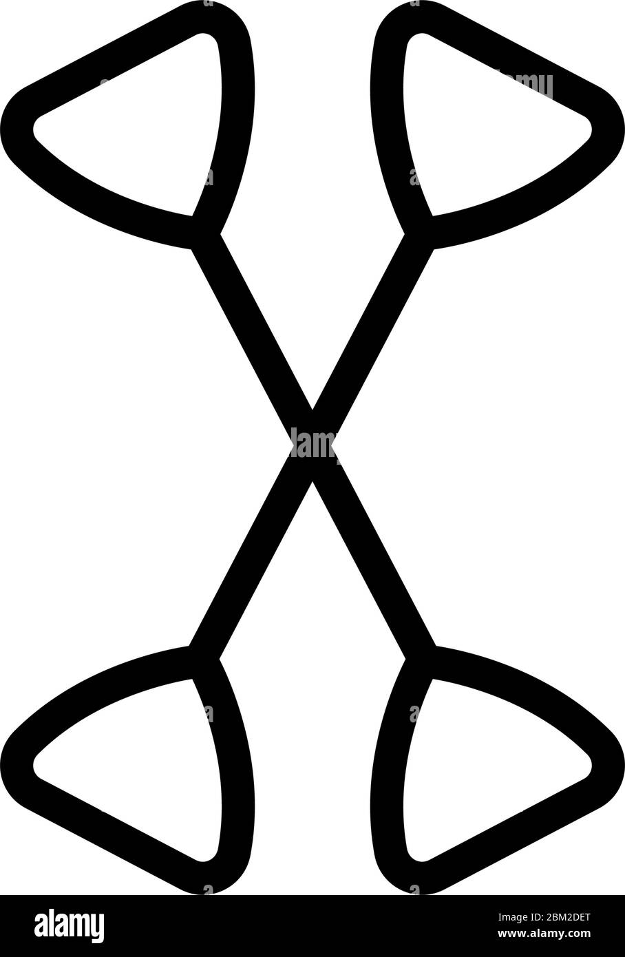 dumbbells with weights icon vector outline illustration Stock Vector ...