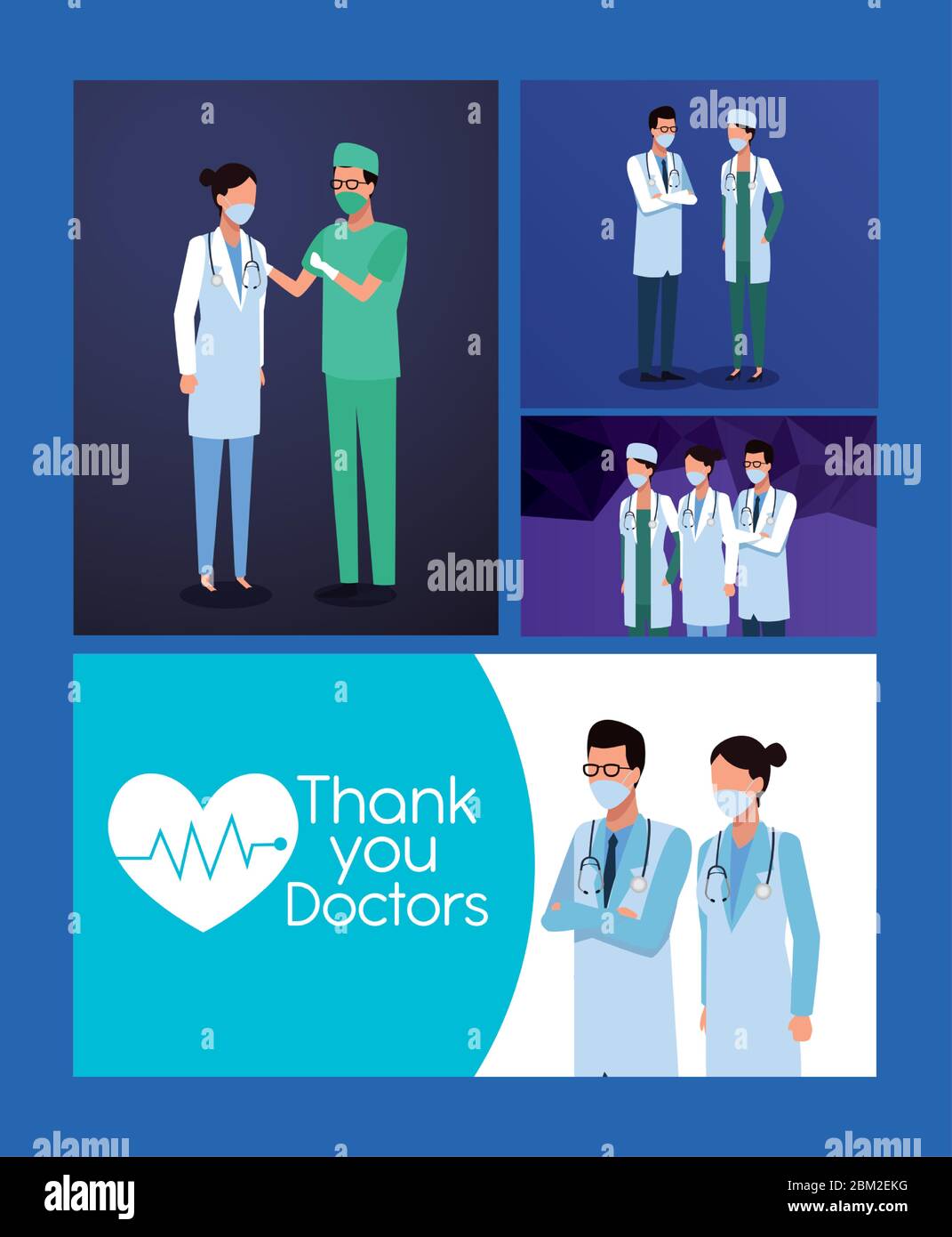 doctors staff with laboratory equipment Stock Vector Image & Art - Alamy