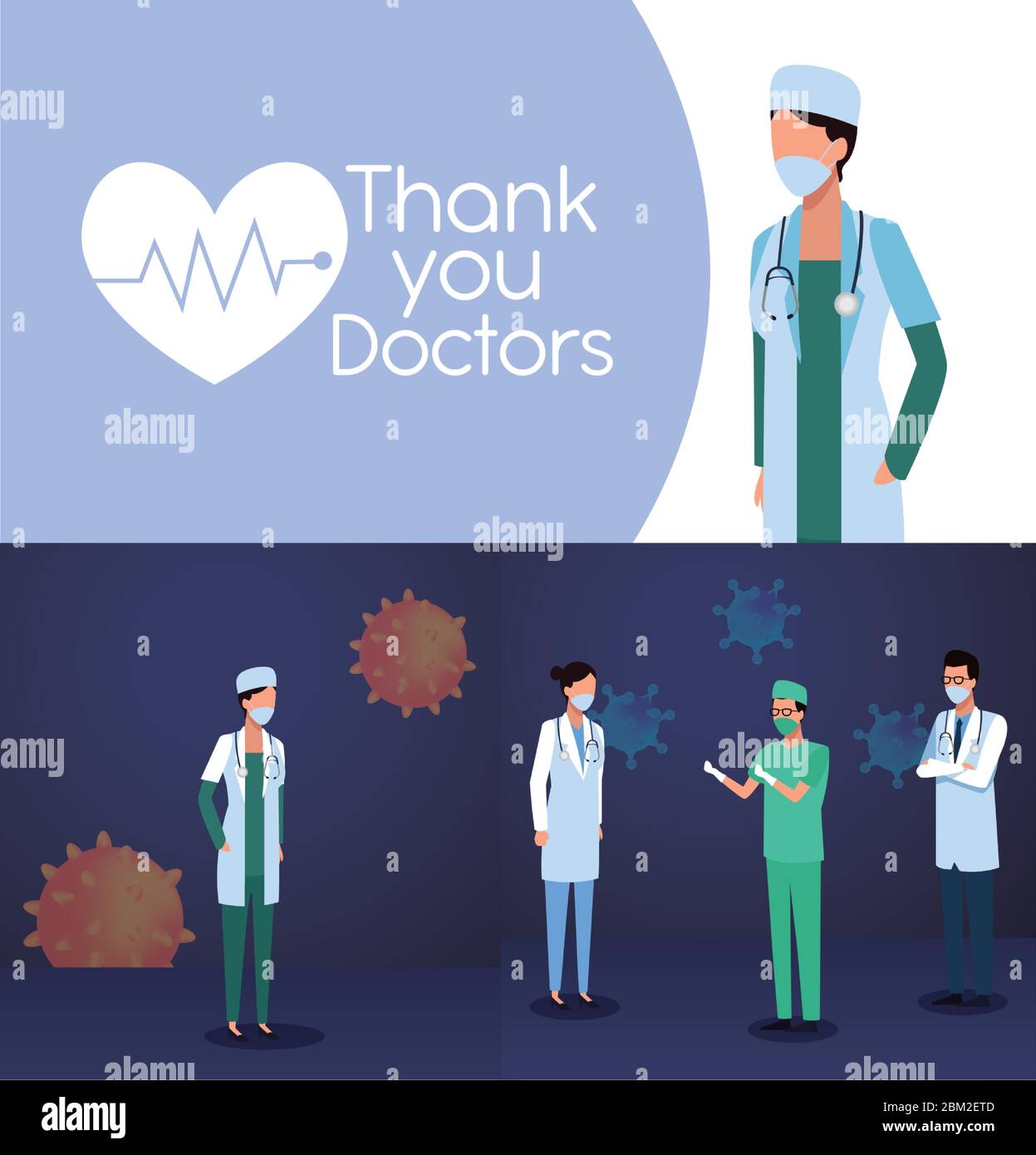 doctors staff with laboratory equipment Stock Vector Image & Art - Alamy