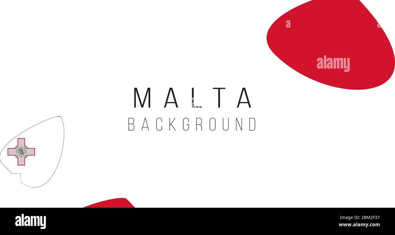 Malta flag map background. The flag of the country in the form of ...