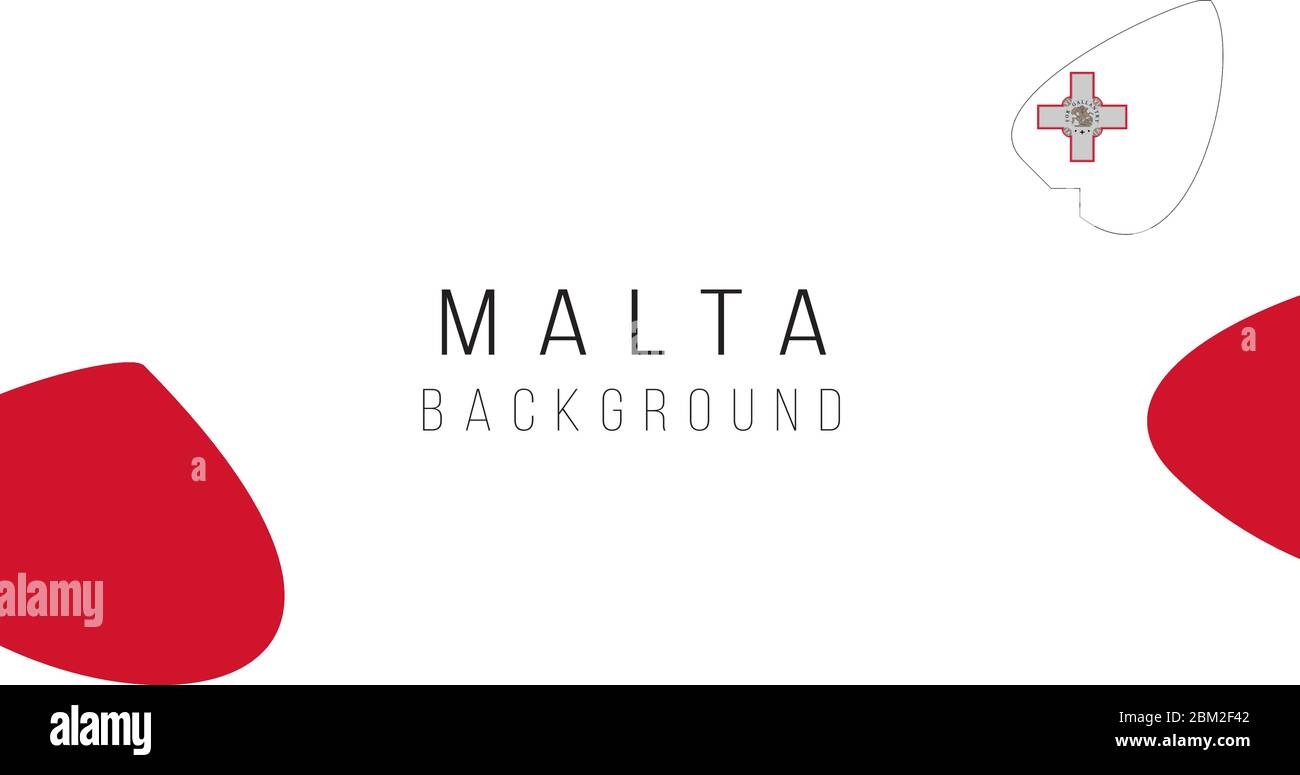 Malta flag map background. The flag of the country in the form of ...