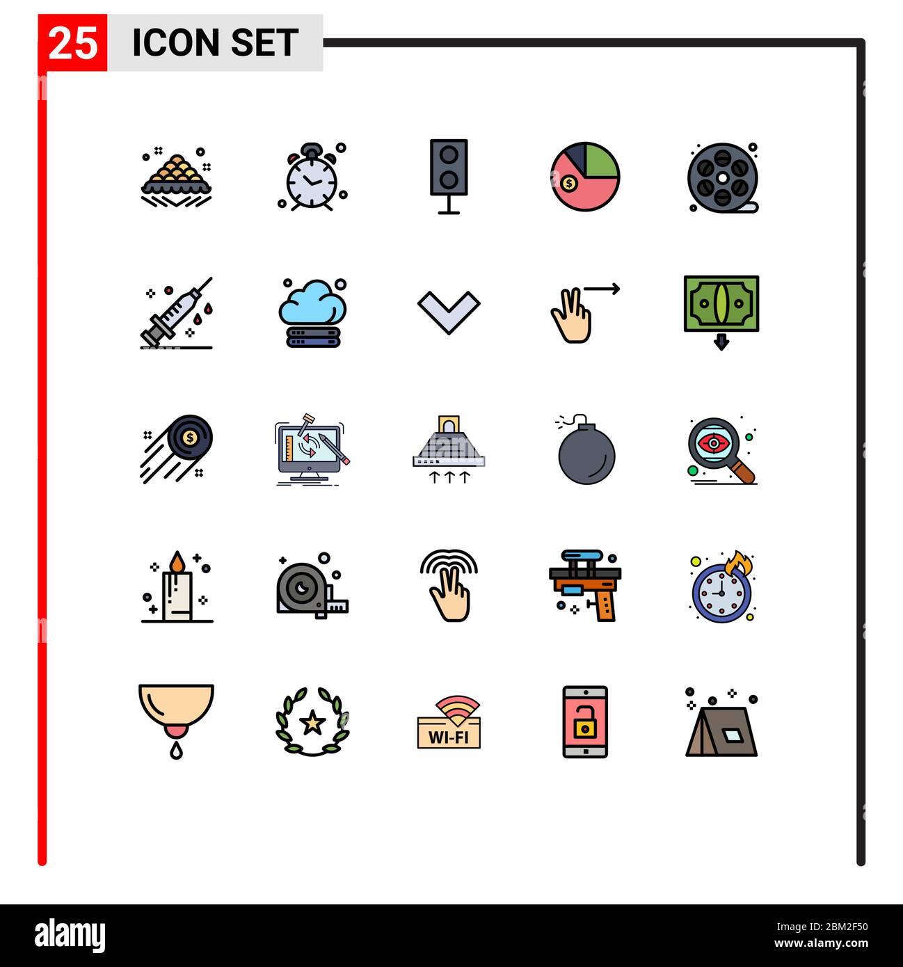 Real time data icon vector vectors hi-res stock photography and images ...