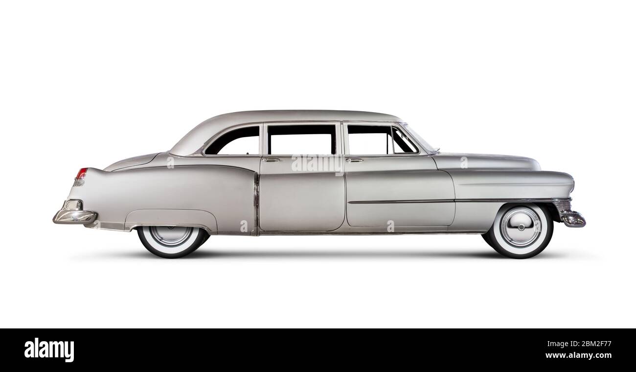 '51 Cadillac Fleetwood isolated on white Stock Photo - Alamy