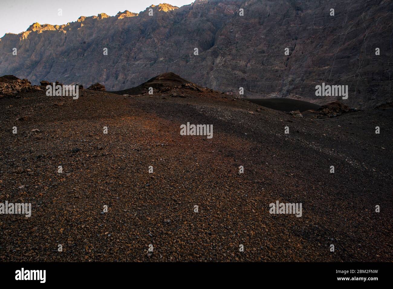 beautiful volcano landscape fogo cap verde Stock Photo - Alamy