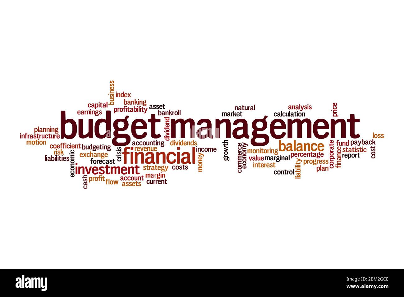 Budget management word cloud concept on white background Stock Photo ...