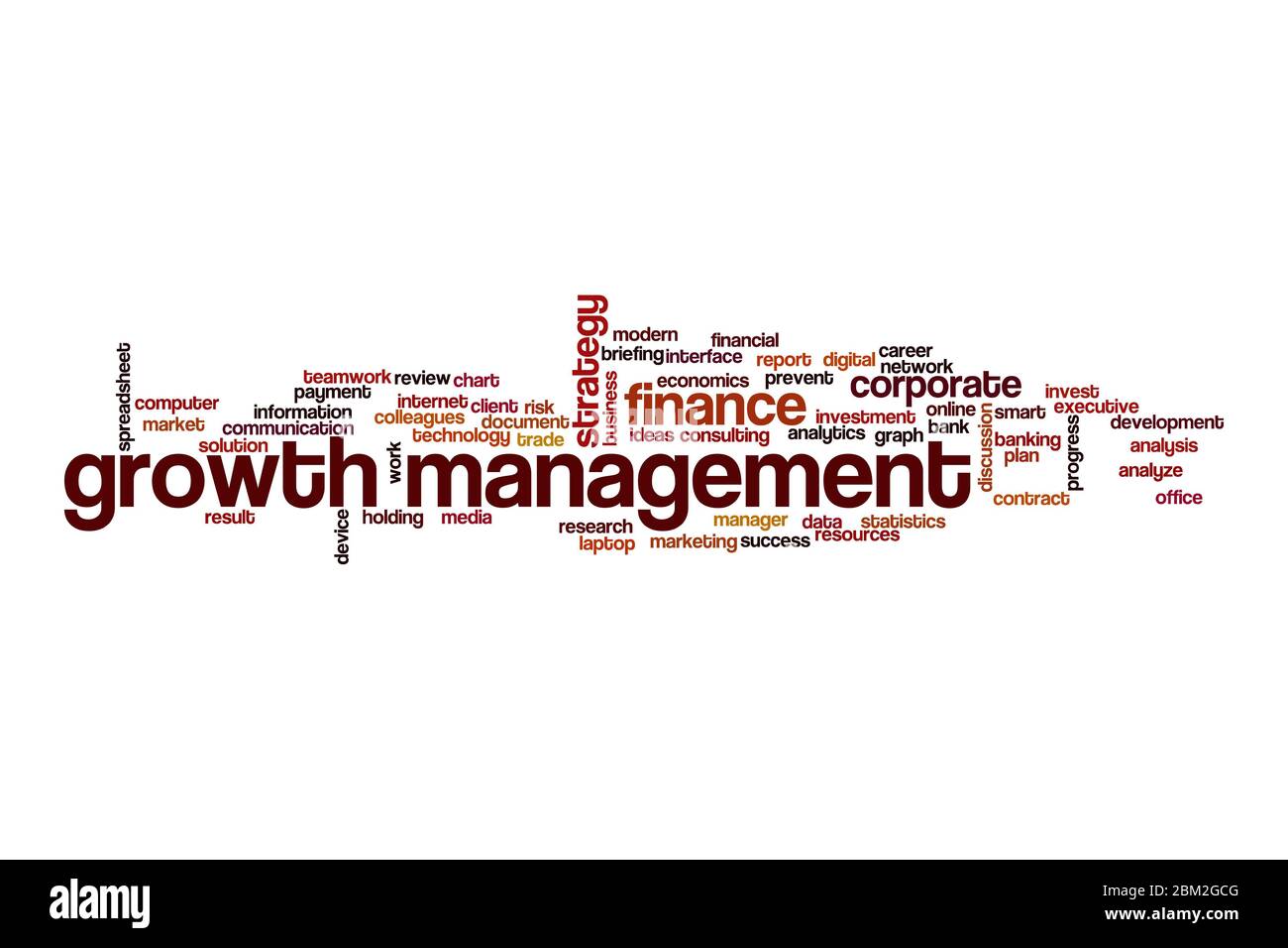 Growth management word cloud concept on white background Stock Photo ...