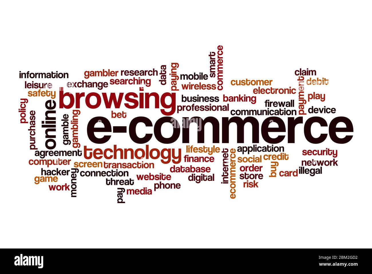 E-commerce word cloud concept on white background Stock Photo - Alamy