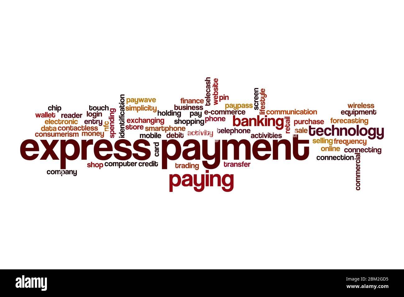 Payment word on computer Cut Out Stock Images & Pictures - Alamy