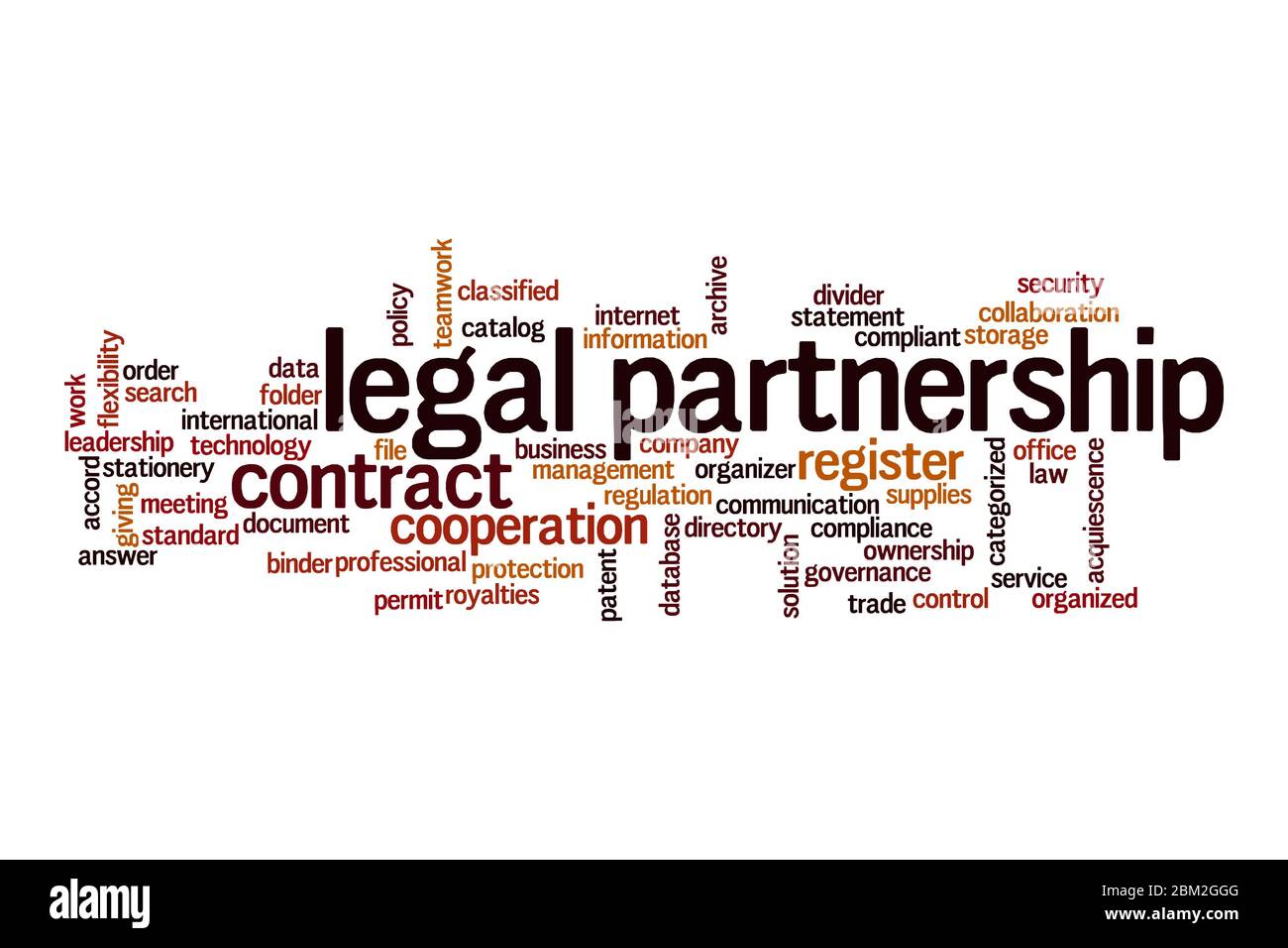Legal partnership word cloud concept on white background Stock Photo ...