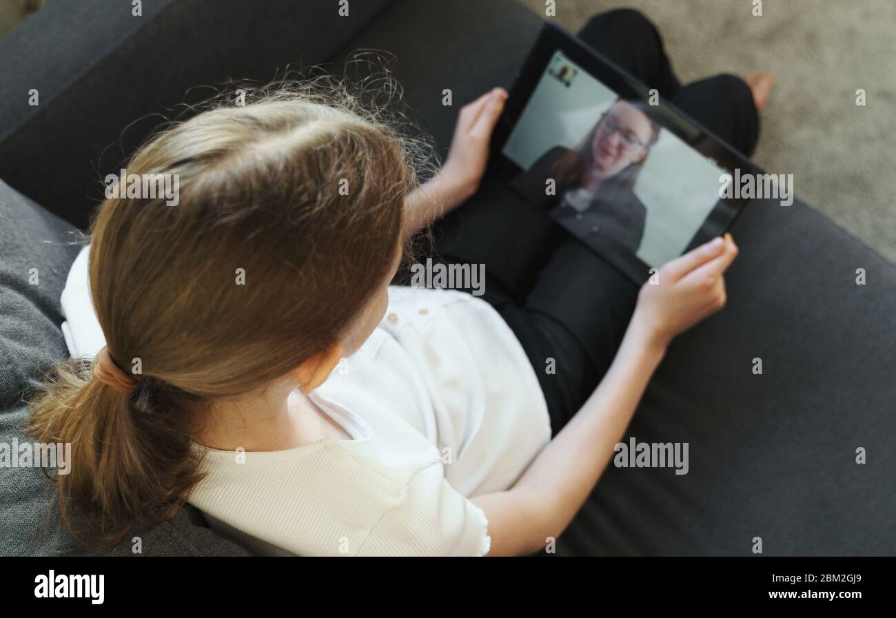 Teacher calling home hi-res stock photography and images - Alamy