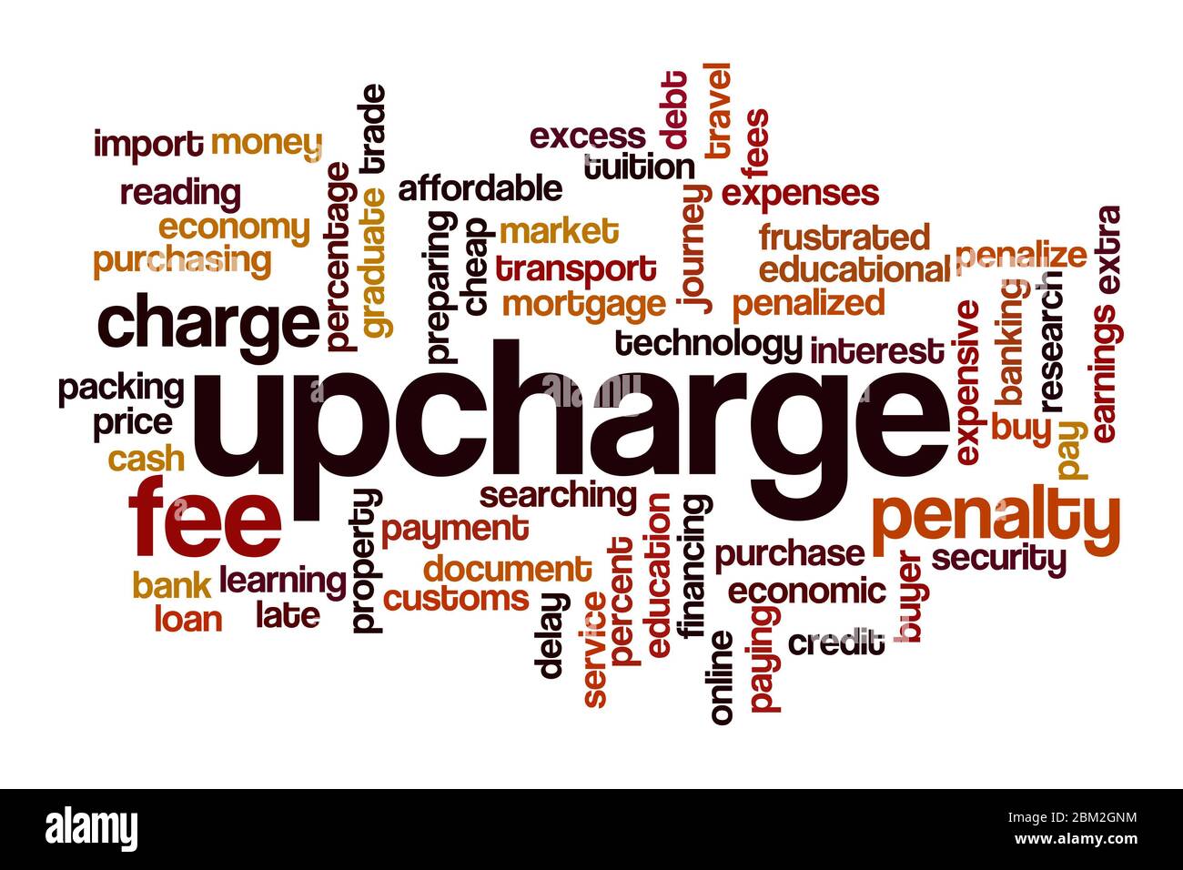 Upcharge word cloud concept on white background Stock Photo - Alamy