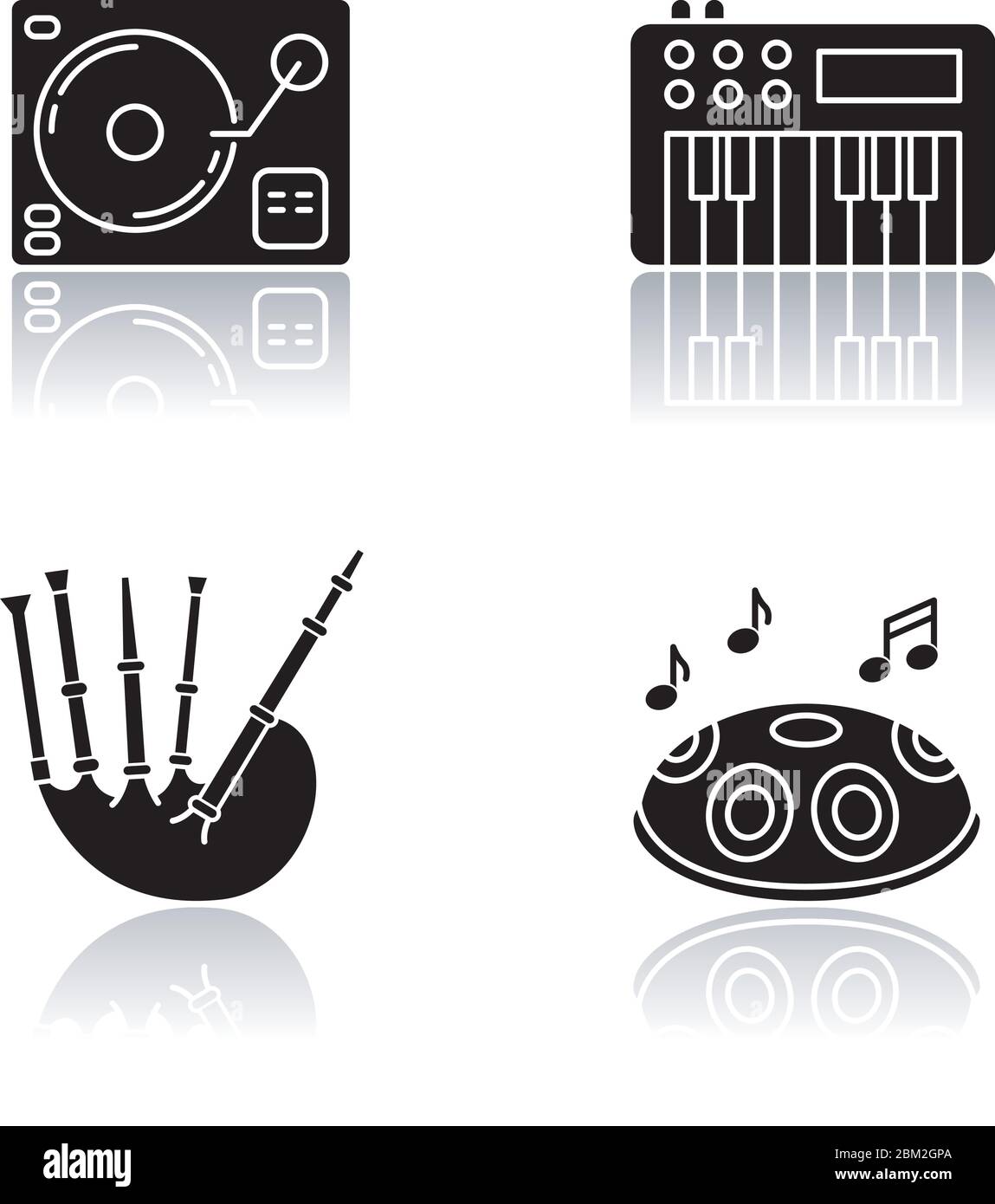 Sing musical instruments Black and White Stock Photos & Images - Alamy