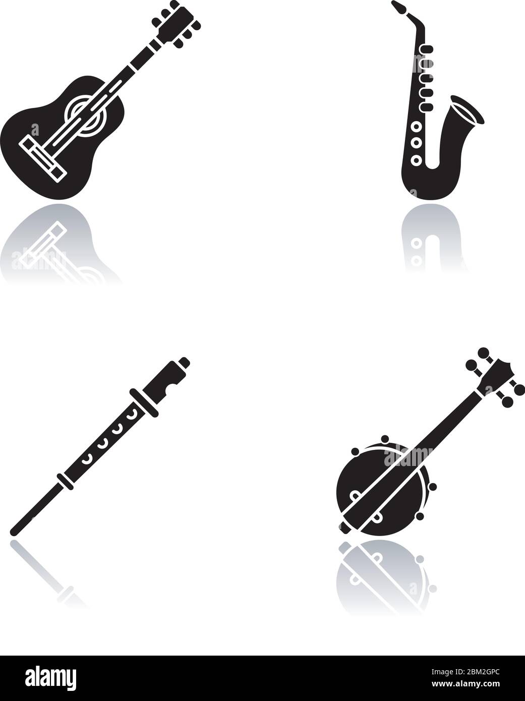 Saxophone clipart Black and White Stock Photos & Images - Alamy