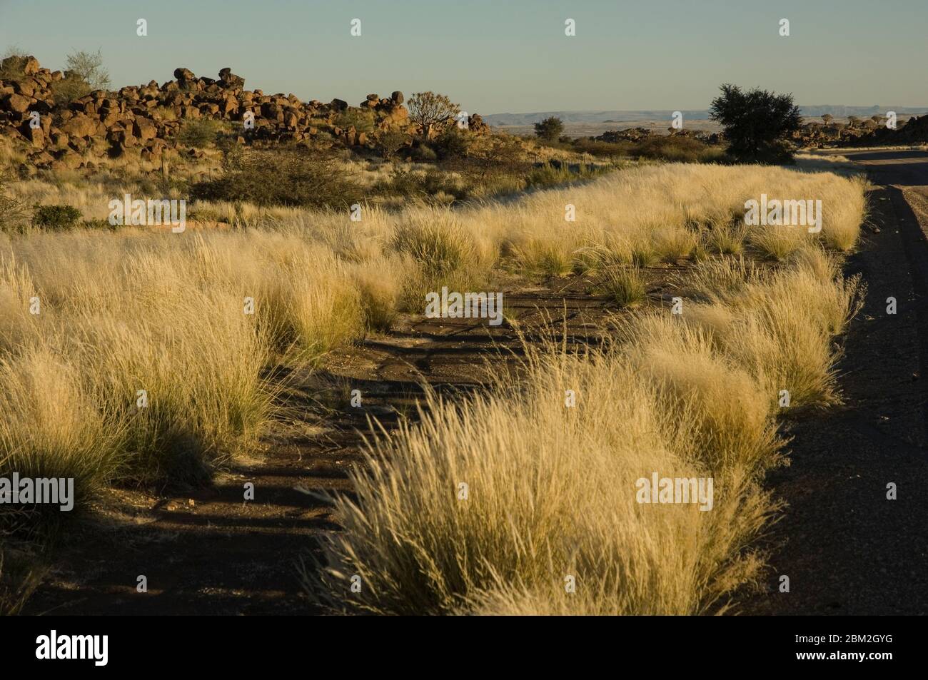 last light at giants playground namibia Stock Photo - Alamy