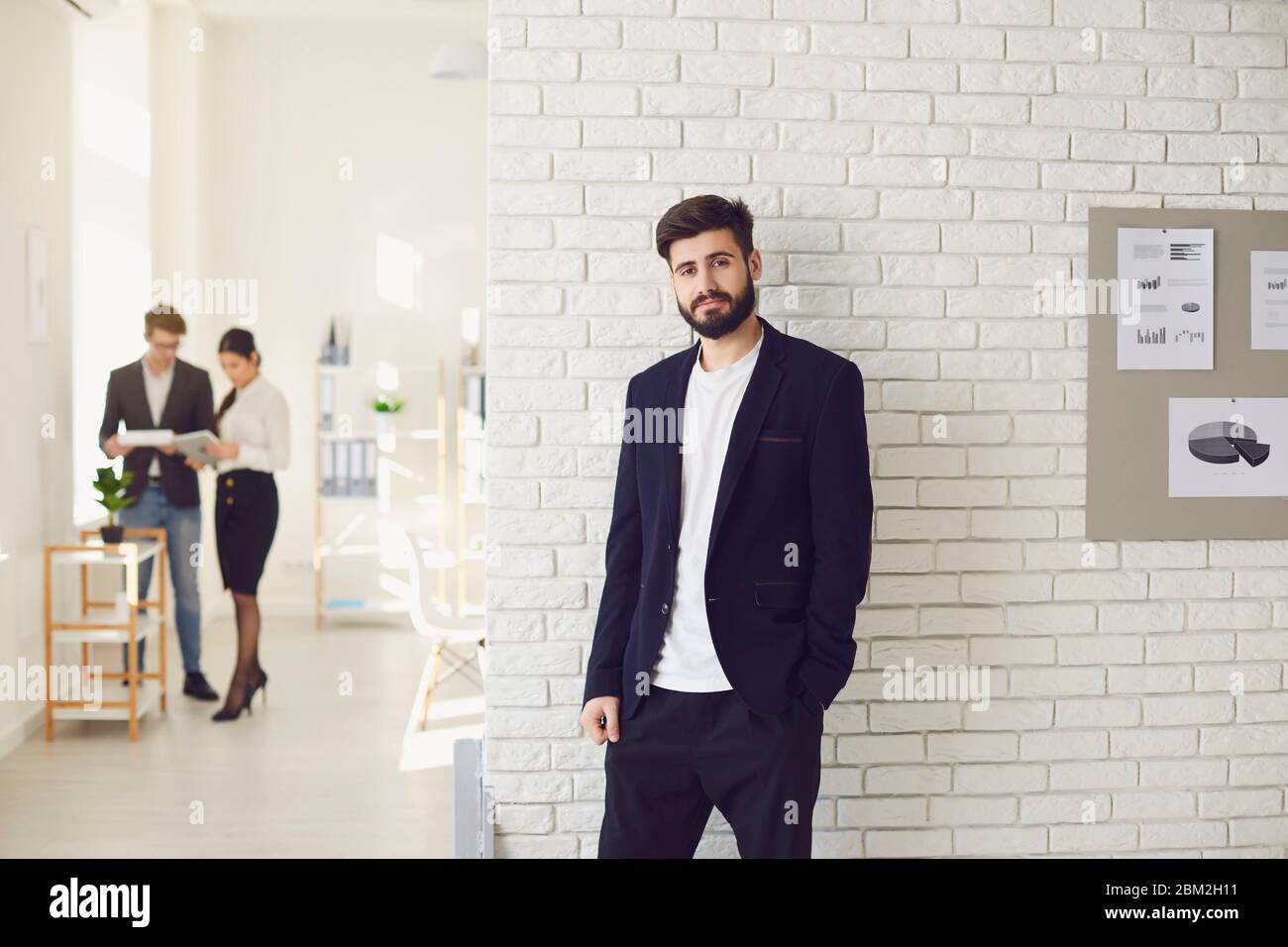 Bearded corporate employee hi-res stock photography and images - Alamy