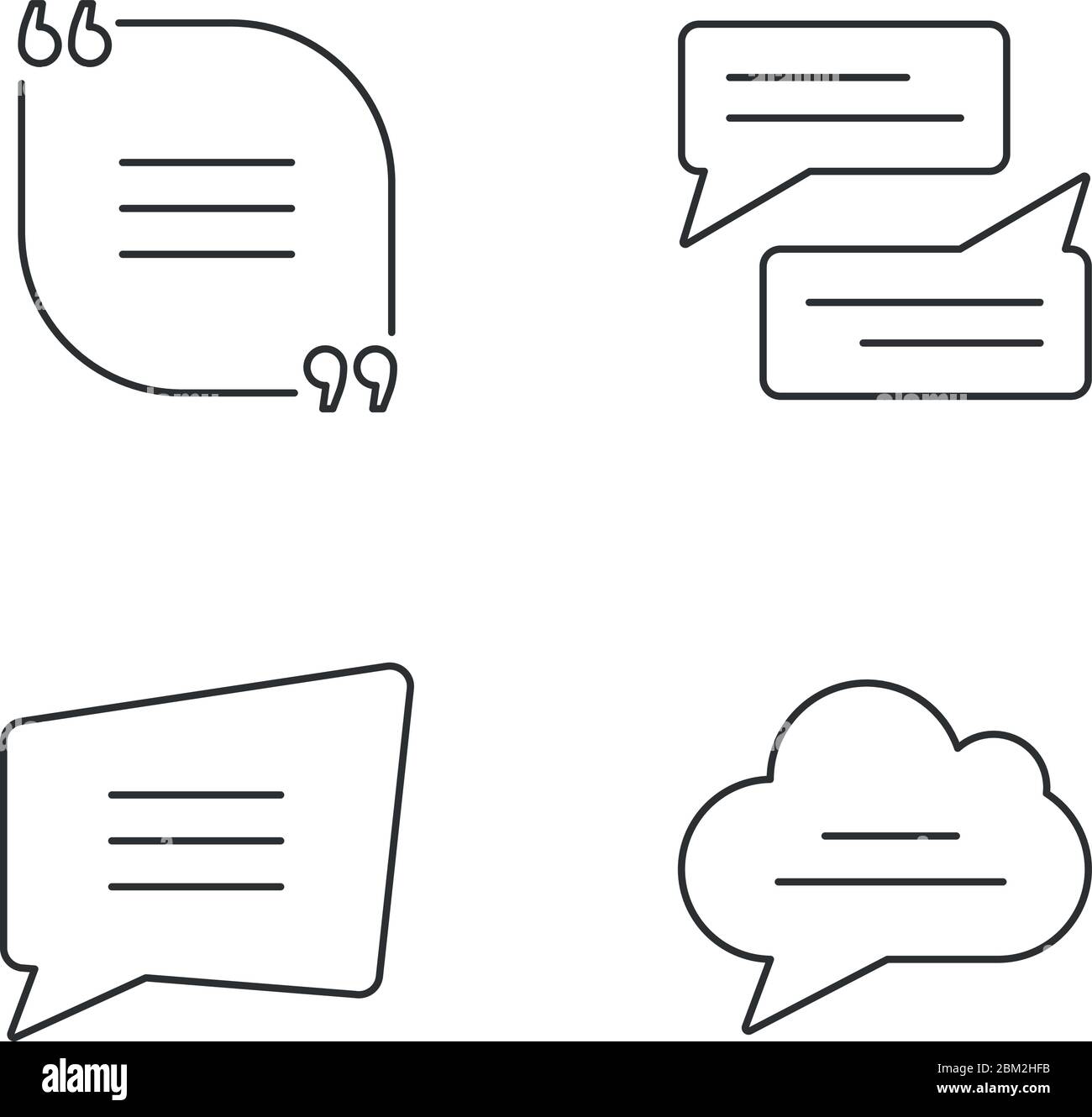 Form linear icons set Stock Vector Images - Alamy