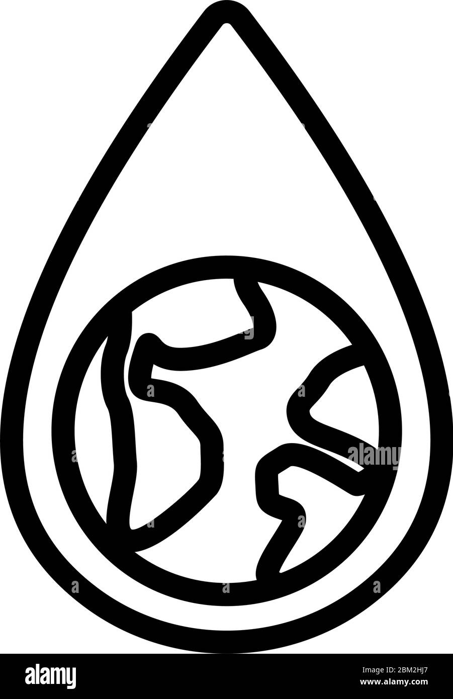 blood cell destruction icon vector outline illustration Stock Vector ...