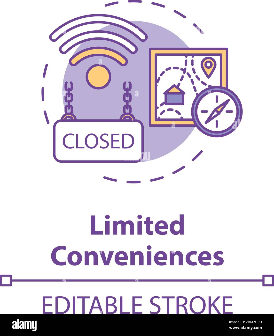 Limited conveniences concept icon Stock Vector Image & Art - Alamy