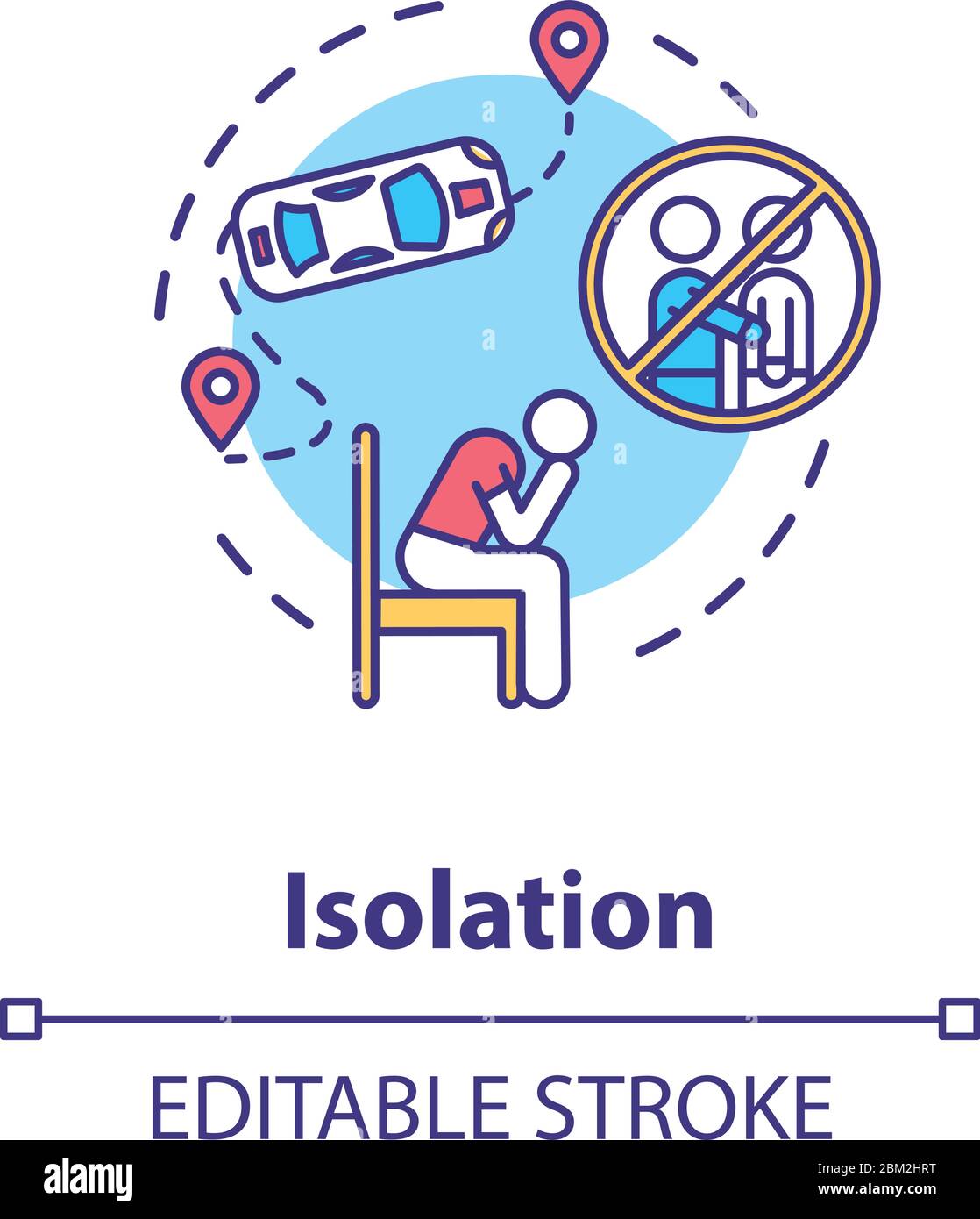 Isolation concept icon Stock Vector Image & Art - Alamy Isolation concept icon Stock Vector Image & Art - Alamy