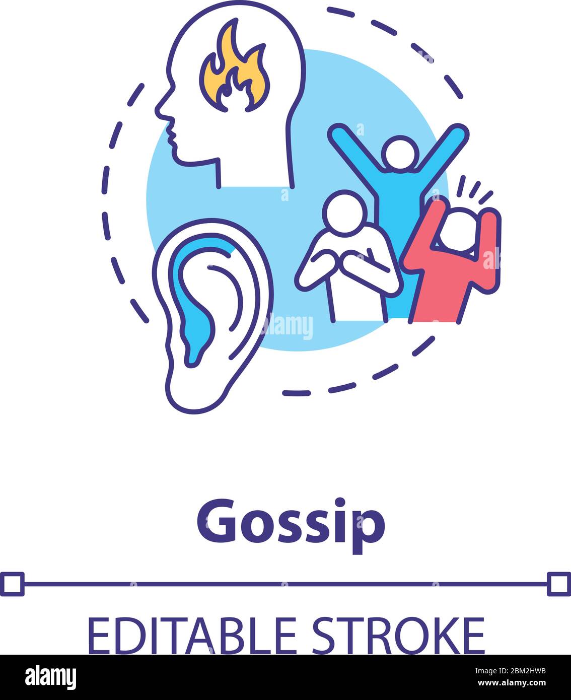 Gossip concept icon Stock Vector Image & Art - Alamy