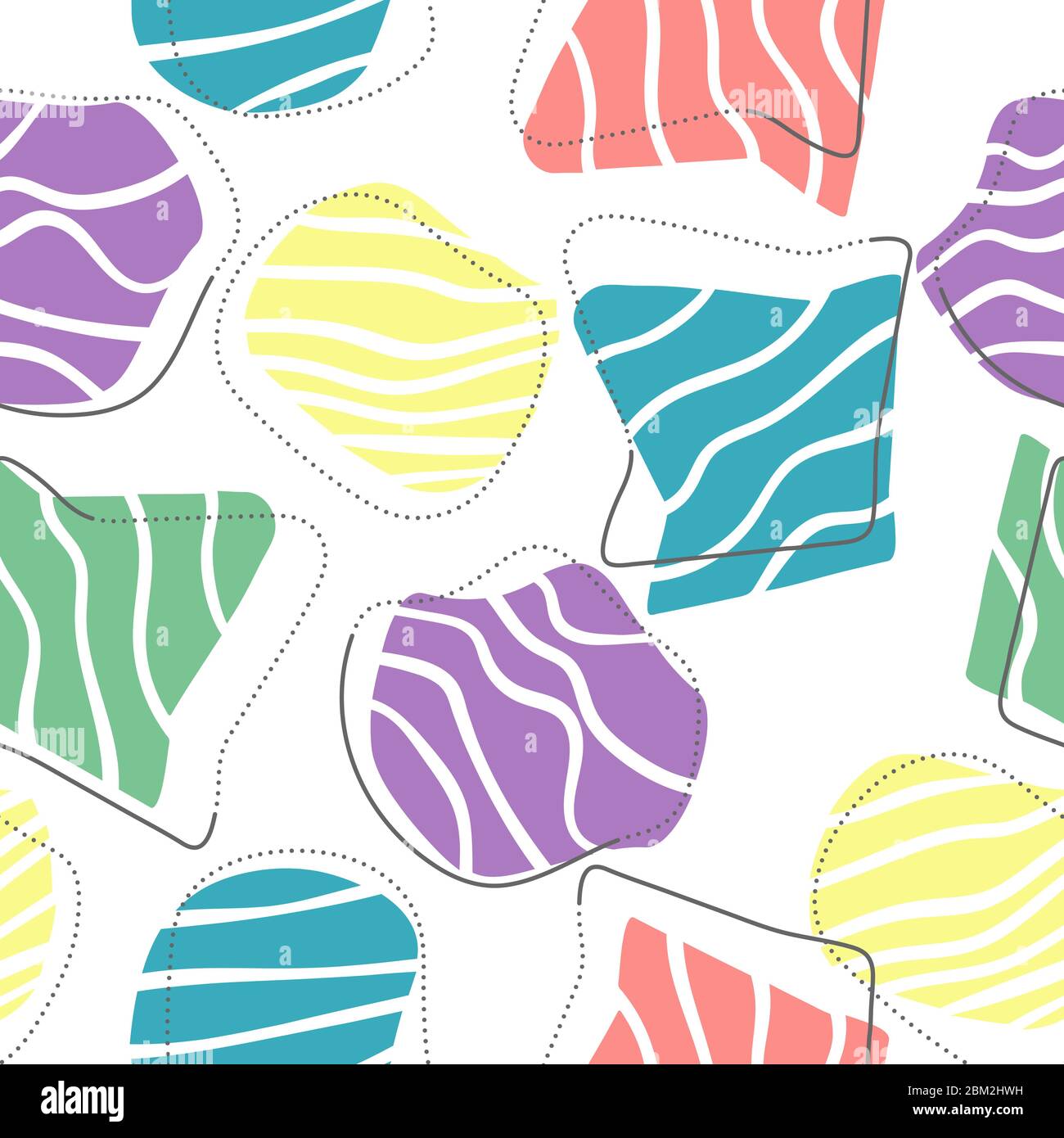 Vector abstract seamless background of arbitrary shapes. Design for ...