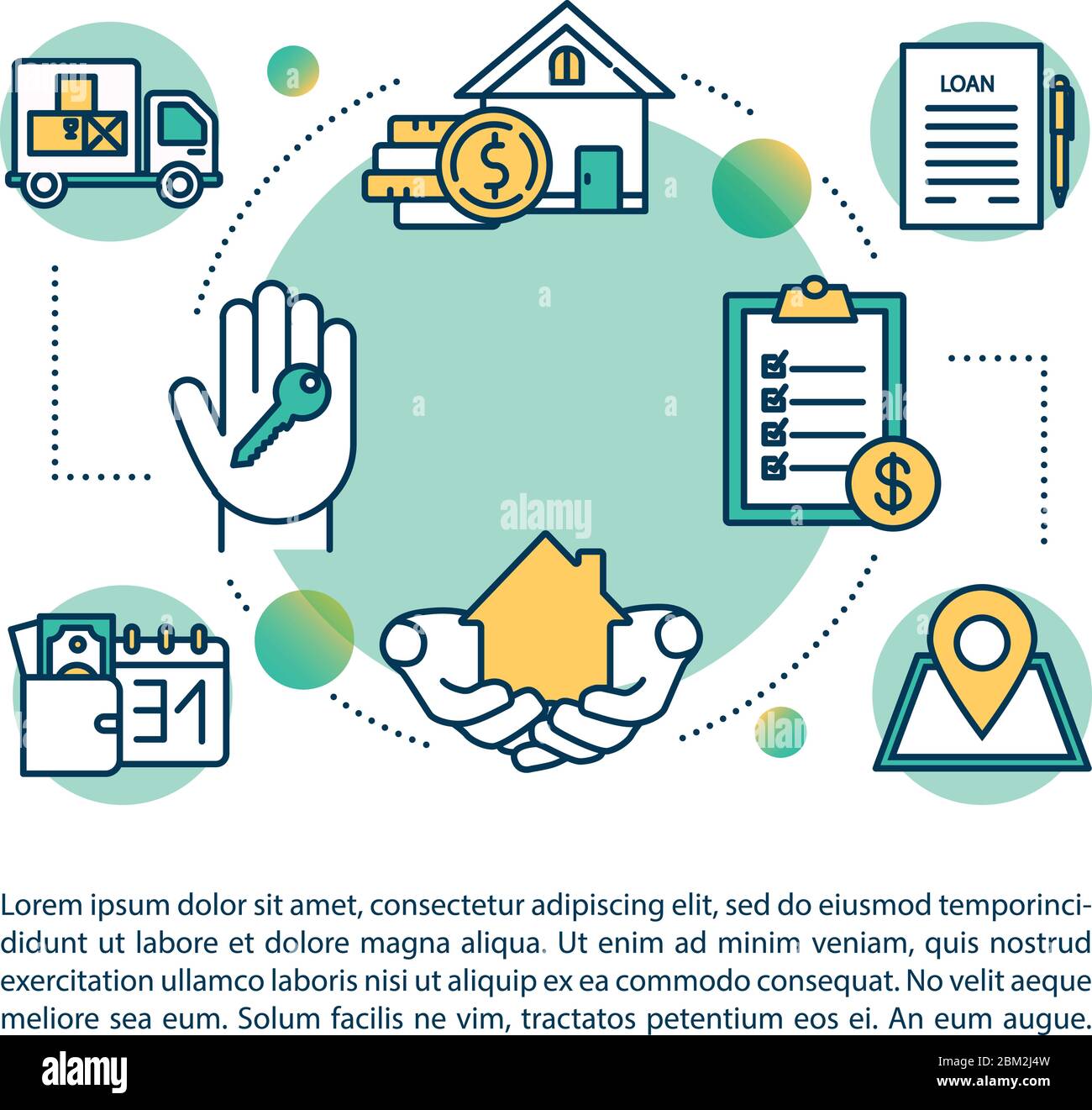 Real estate concept icon with text Stock Vector Image & Art - Alamy